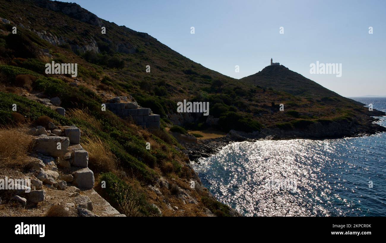 Southwestern tip of Turkey. Sunset from the ancient city of Datca ...
