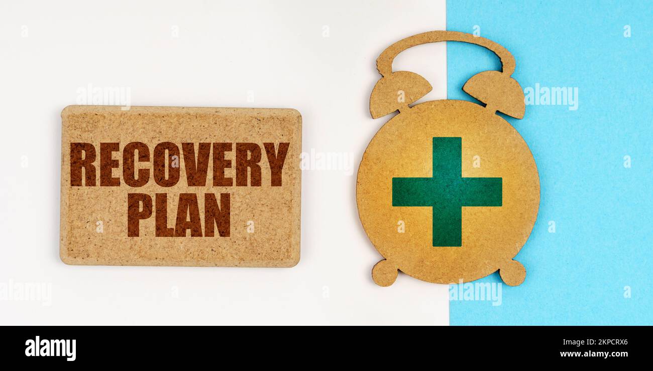 Medicine and health concept. On the white and blue surface are an alarm ...