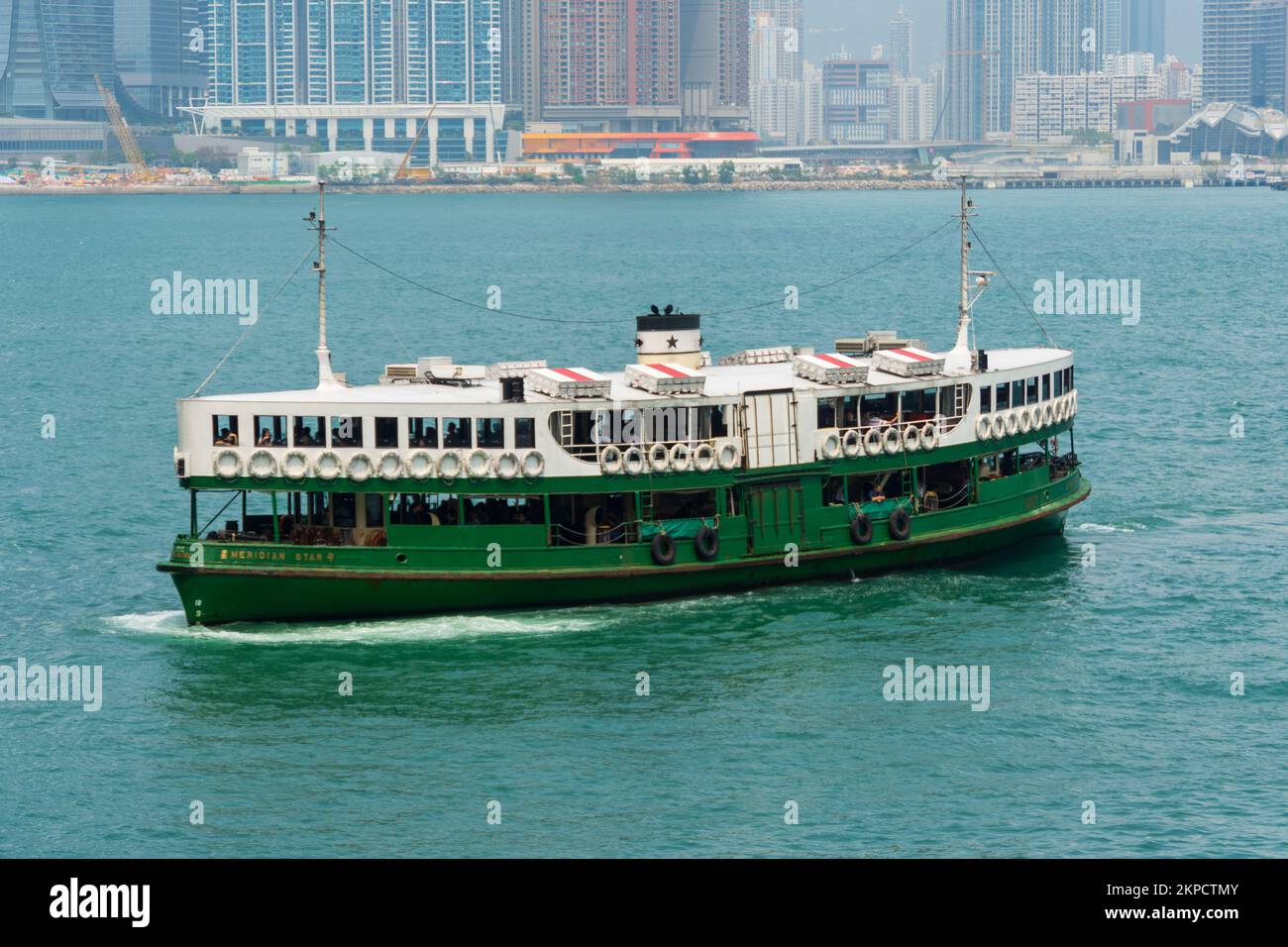 Victoria Harbour, Hong Kong - March 29th 2018: A Star Ferry in the ...