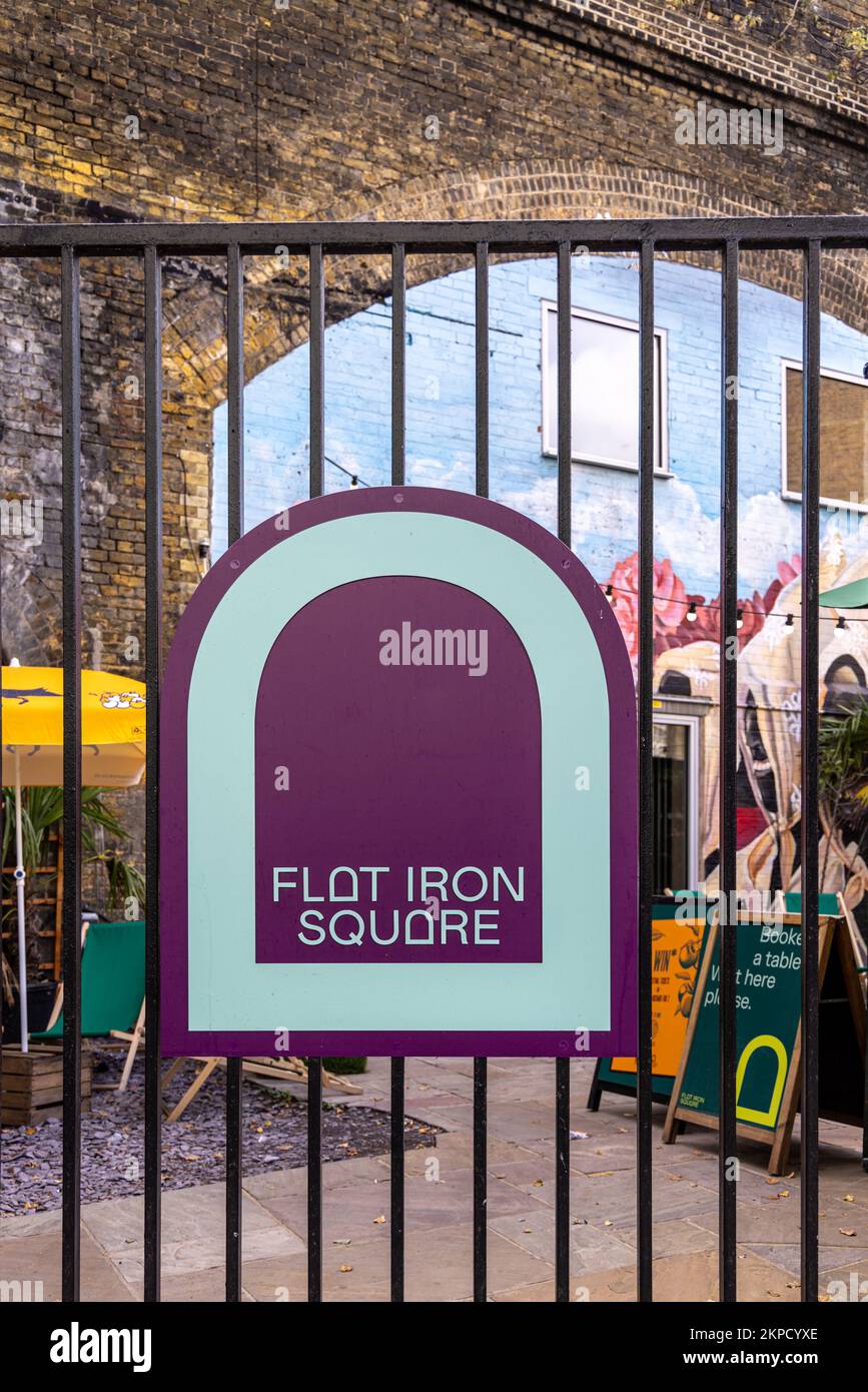 Flat Iron Square, South Bank London England Stock Photo - Alamy