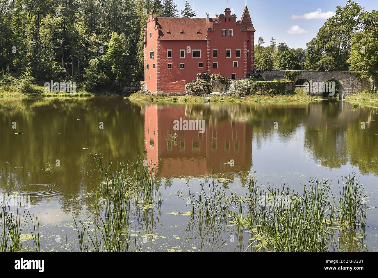Pond near the castle Cervena Lhota. (CTK Photo/Drahoslav Ramik Stock ...
