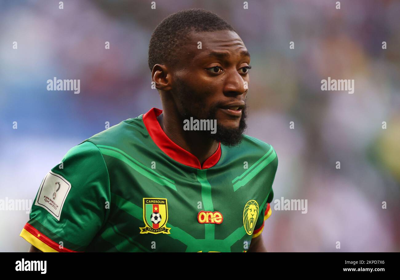 Al Wukair, Qatar. 28th Nov, 2022. Karl Ekambi of Cameroon during the ...