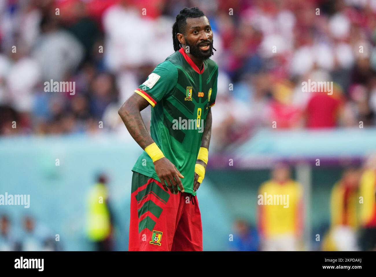 Andre-Frank Zambo Anguissa of Cameroon during the FIFA World Cup Qatar ...