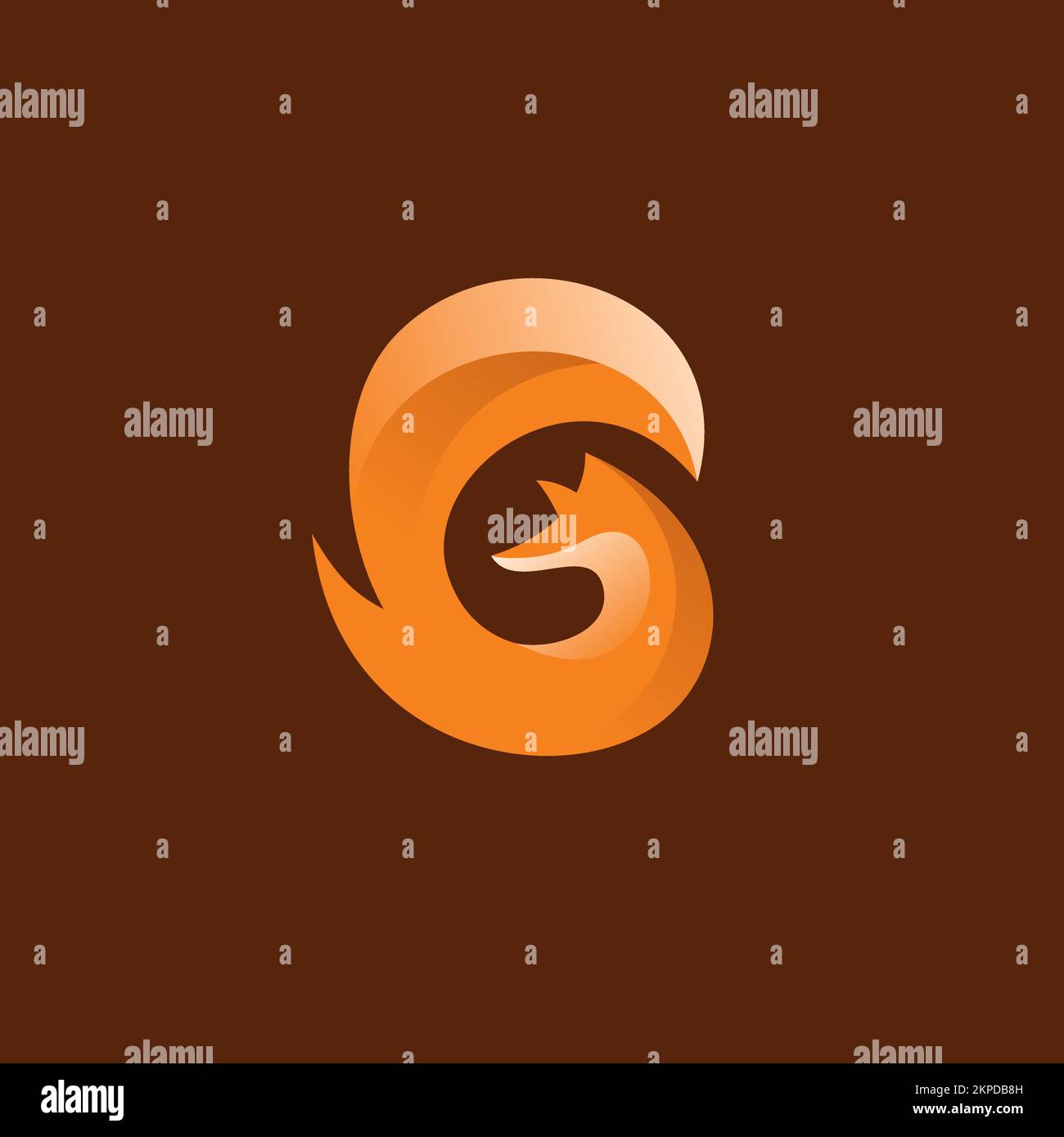 G Fox Logo Design. Fox Vector Illustration. Fox Icon Stock Vector Image ...