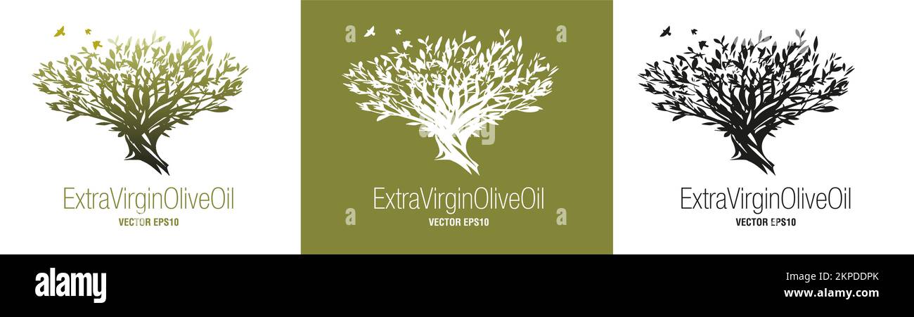 Olive Tree. Extra virgin olive oil symbol. Symbol of culture and ...