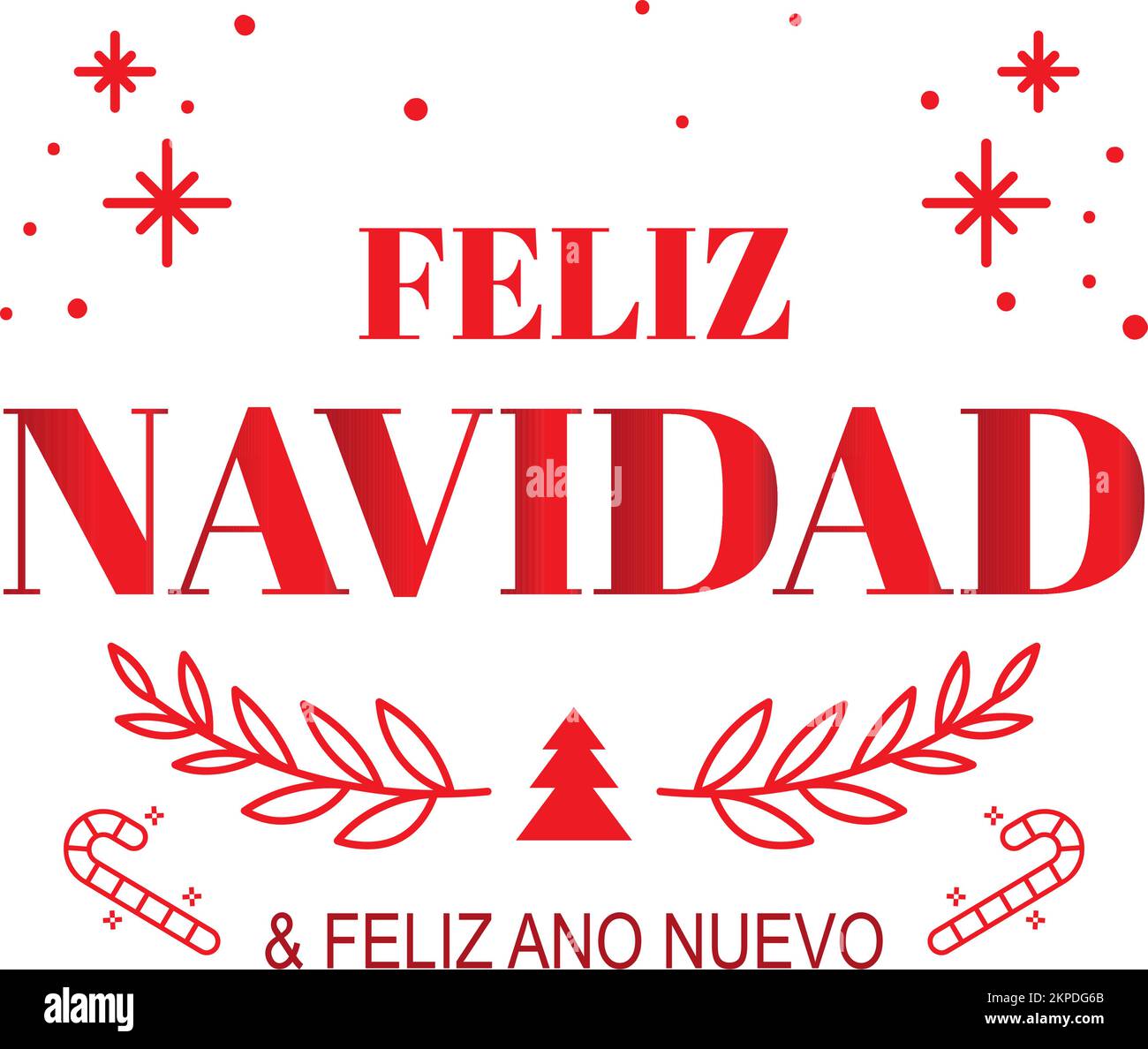 Feliz navidad text Cut Out Stock Images & Pictures - Alamy