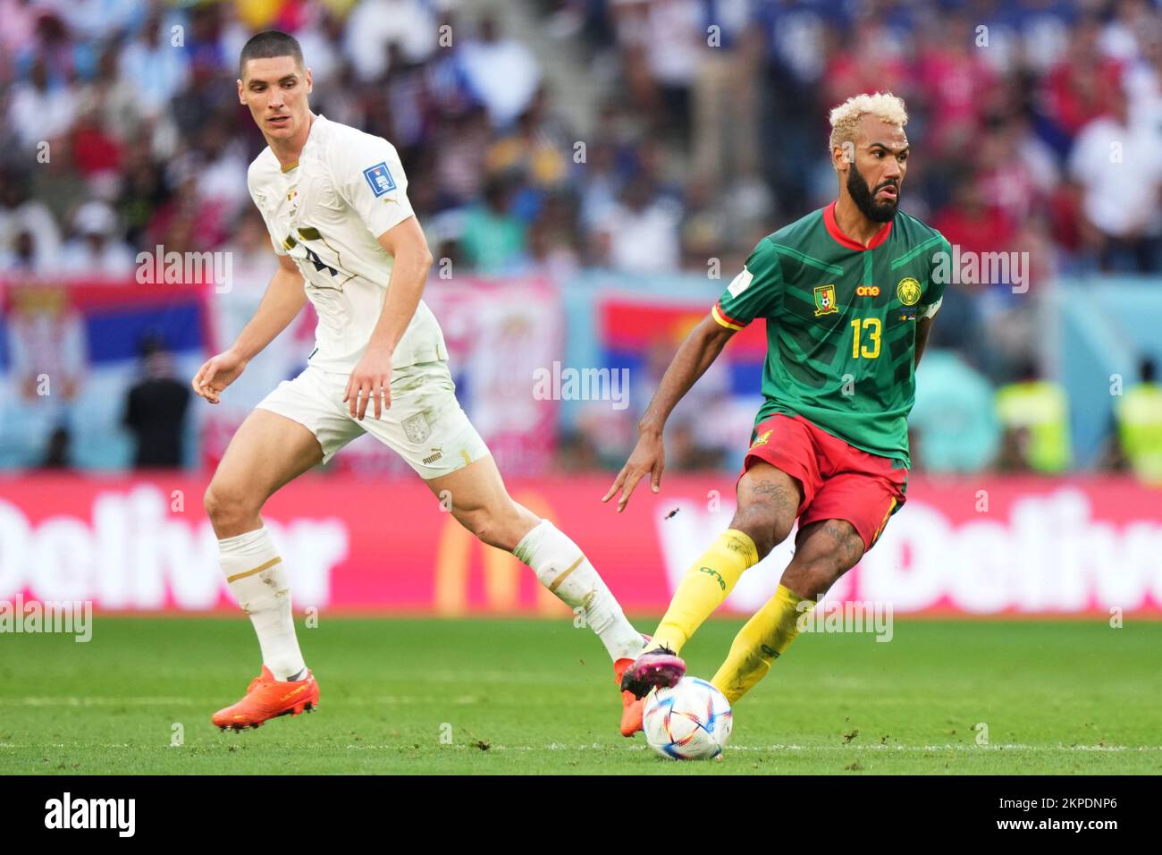 Eric Maxim Choupo-Moting of Cameroon during the FIFA World Cup Qatar ...