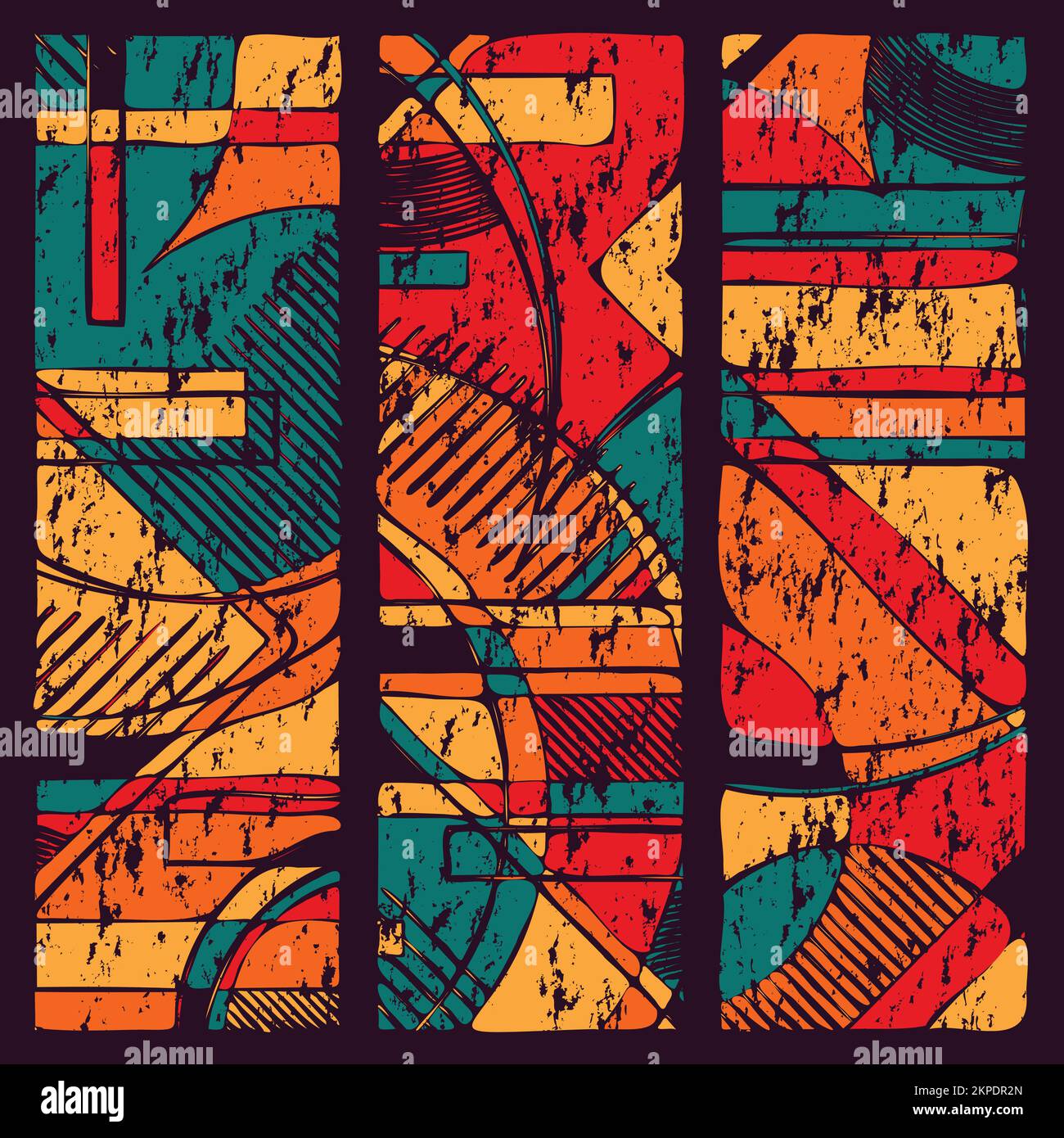 Abstract colorful geometric posters Stock Vector Image & Art - Alamy