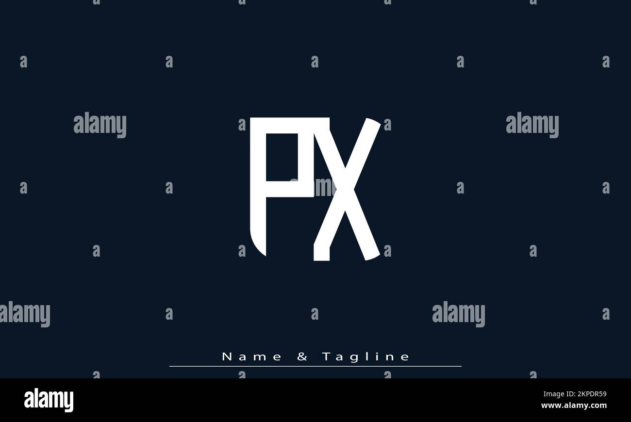 Alphabet letters Initials Monogram logo PX , XP Stock Vector Image ...