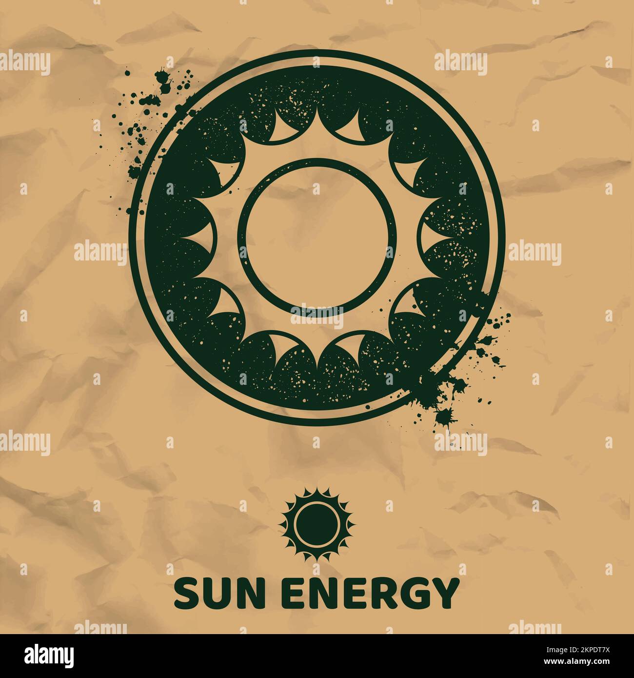 Paper eco sun energy icon Stock Vector Image & Art - Alamy