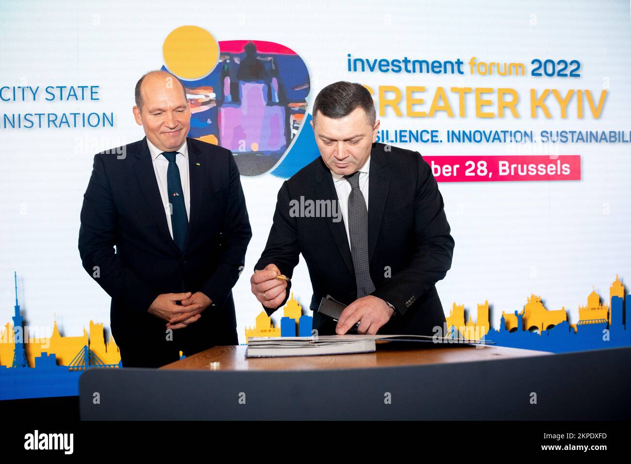 Brussels, Belgium. 28th Nov, 2022. Brussel-bruxelles City Mayor ...