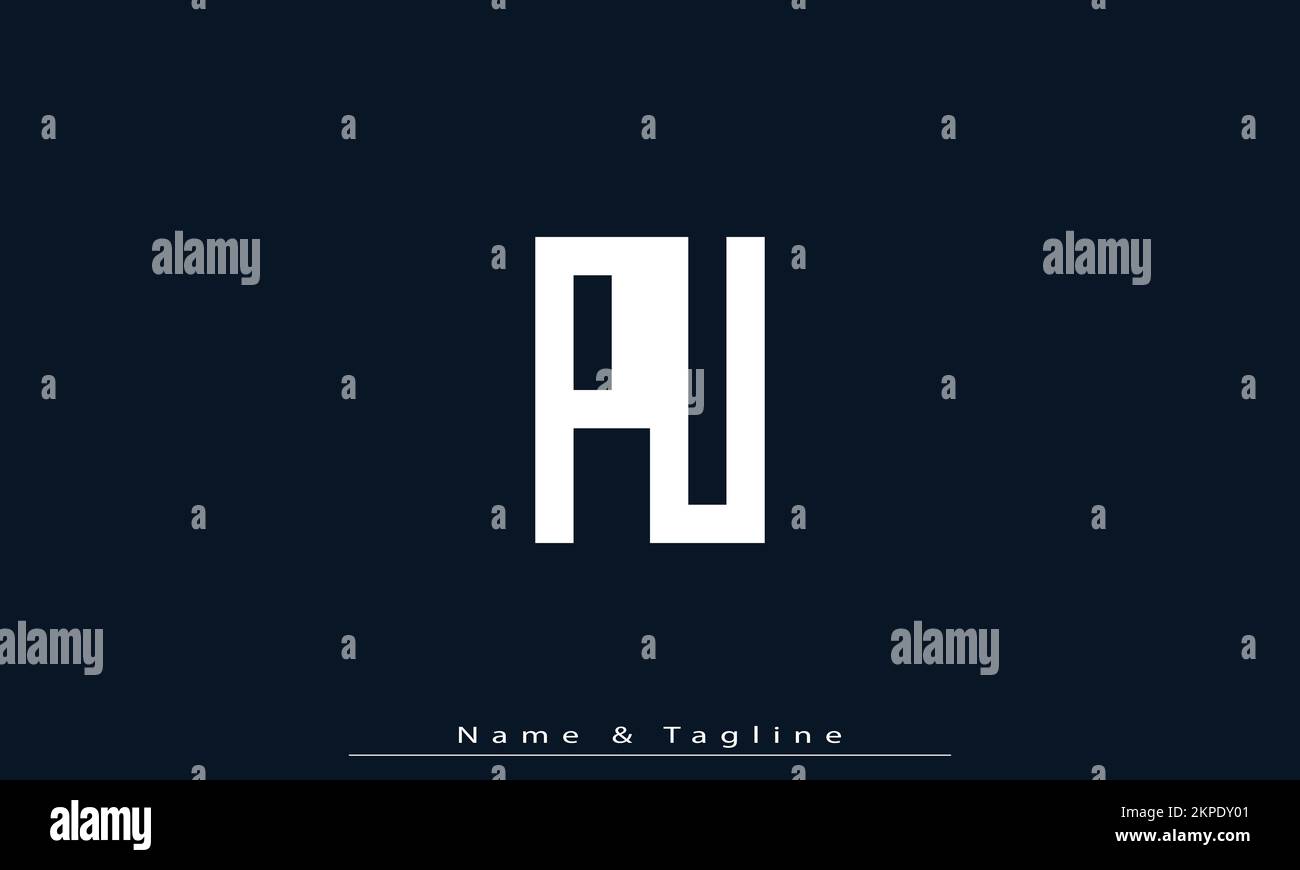 Alphabet letters Initials Monogram logo PU , UP Stock Vector Image ...