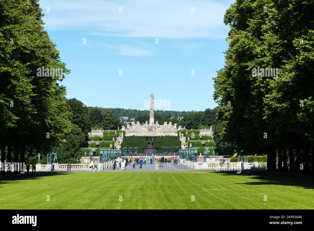 Sculpture park in the Frogner Park with more than 200 sculptures by ...