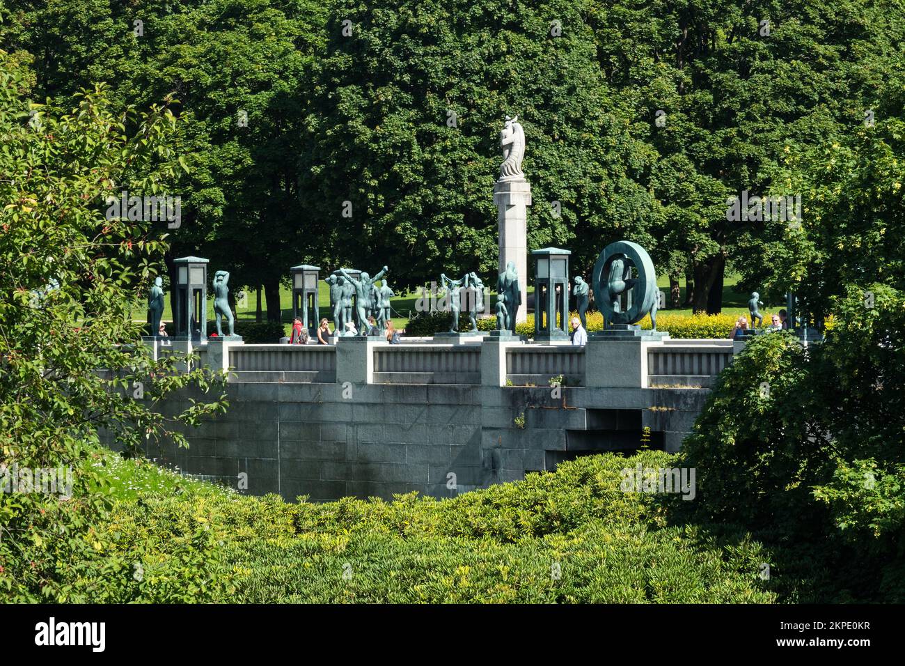 Sculpture park in the Frogner Park with more than 200 sculptures by ...
