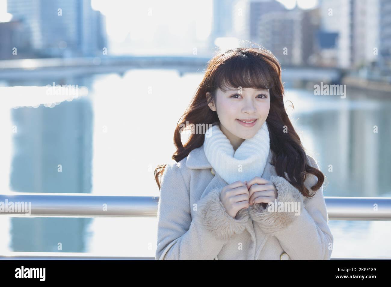 Woman walking winter tokyo japan hi-res stock photography and images ...
