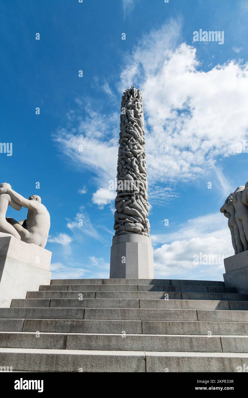 Sculpture park in the Frogner Park with more than 200 sculptures by ...