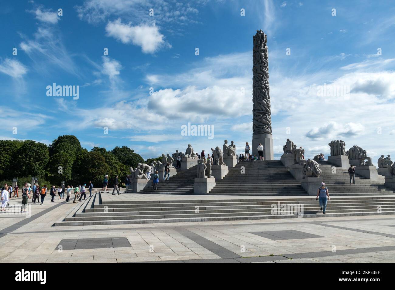 Sculpture park in the Frogner Park with more than 200 sculptures by ...