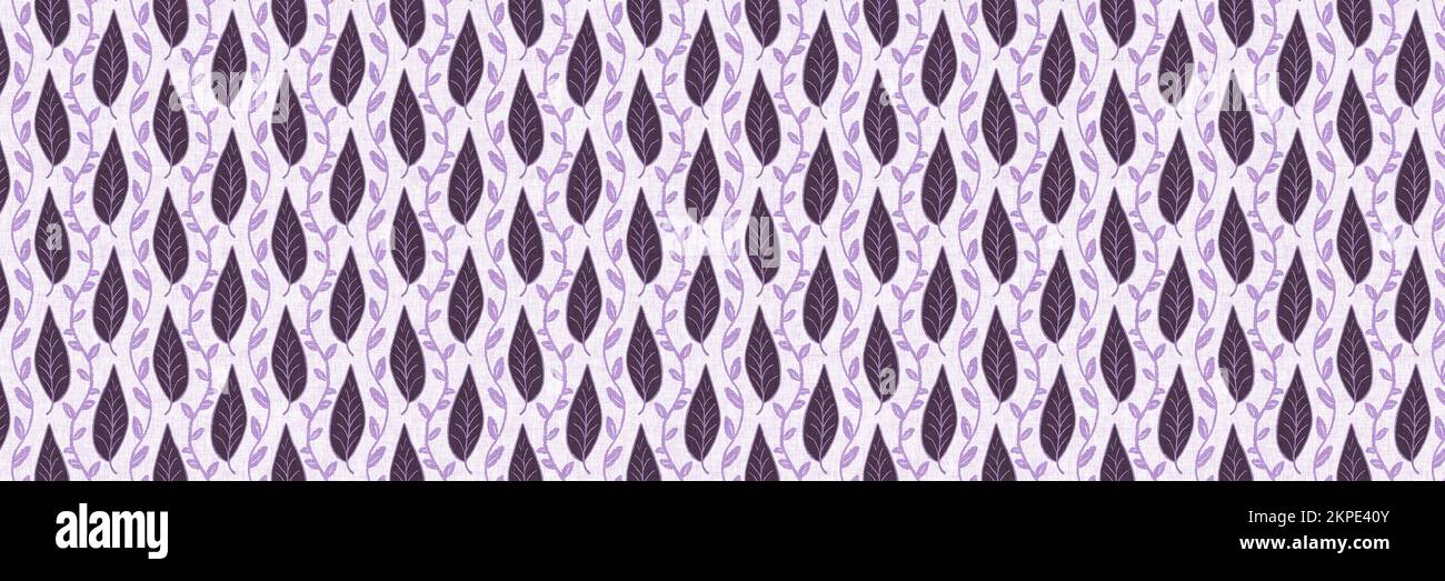 Gender neutral purple foliage leaf seamless raster border. Simple ...