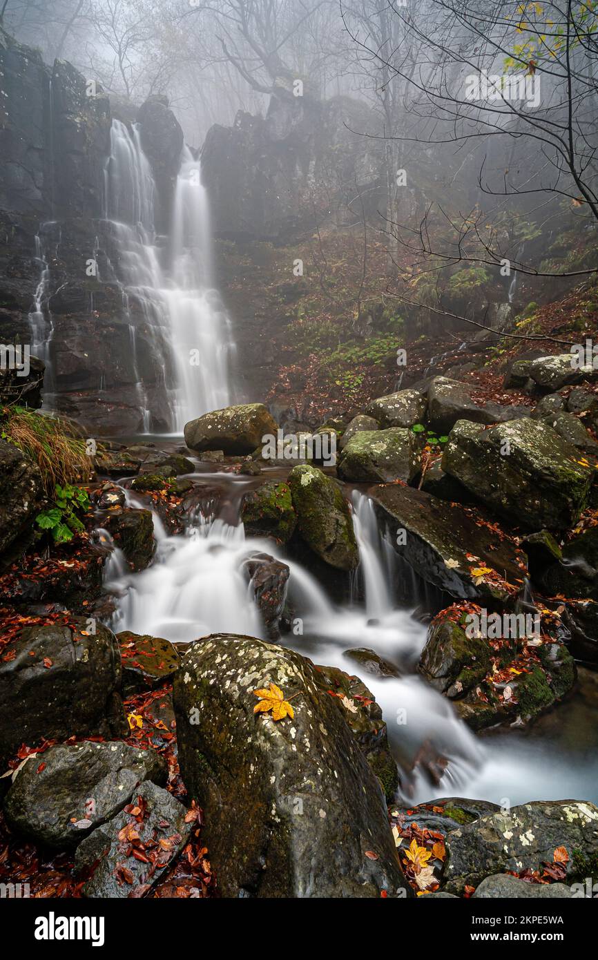 waterfalls dardagna located in Emila Romagna Stock Photo - Alamy