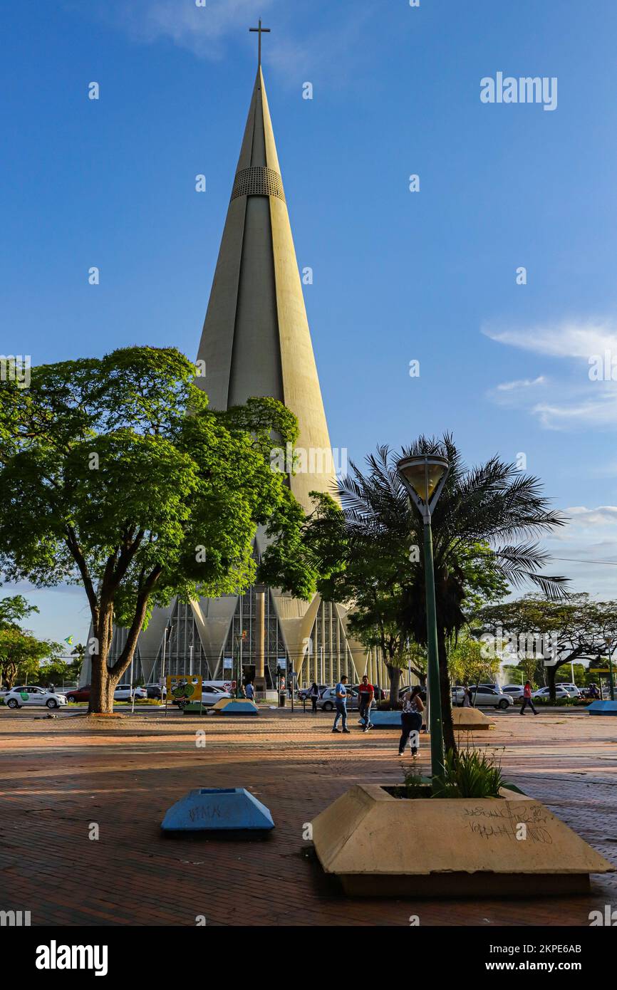 Cathedral of Maringá, postcard of the city located in the northern ...