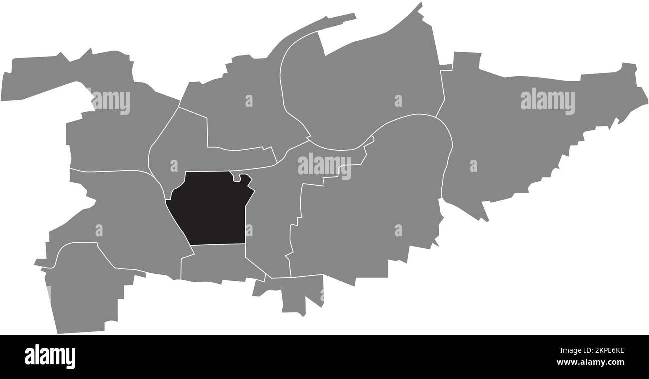 Locator map of the MITTE MUNICIPALITY, LUDWIGSBURG Stock Vector Image ...