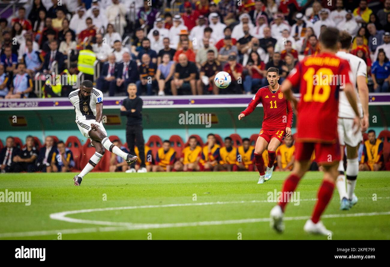 Doha, Qatar. 27th Nov, 2022. Antonio Rüdiger (Deutschland) Germany ...