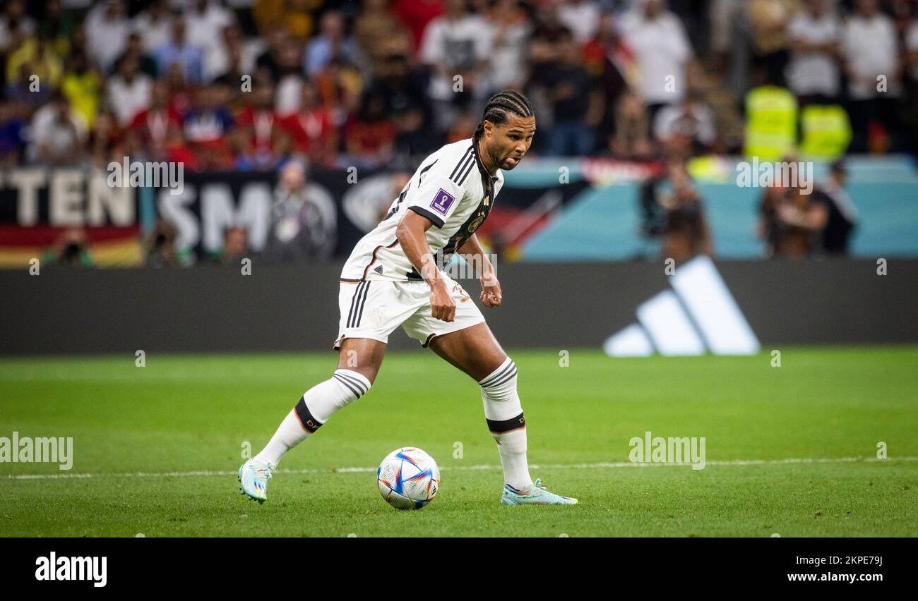 Doha, Qatar. 27th Nov, 2022. Serge Gnabry (Deutschland) Germany - Spain ...