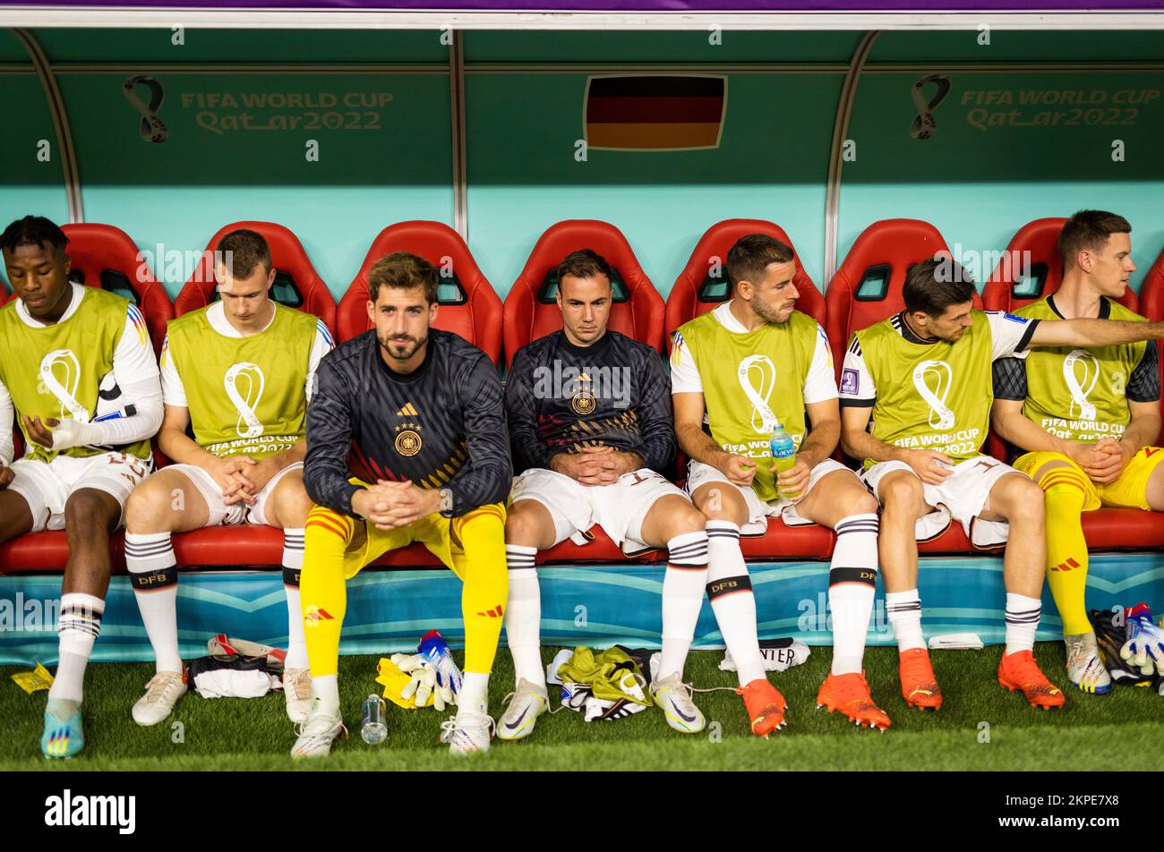 Doha, Qatar. 27th Nov, 2022. Armel Bella-Kotchap (Deutschland), Lukas ...