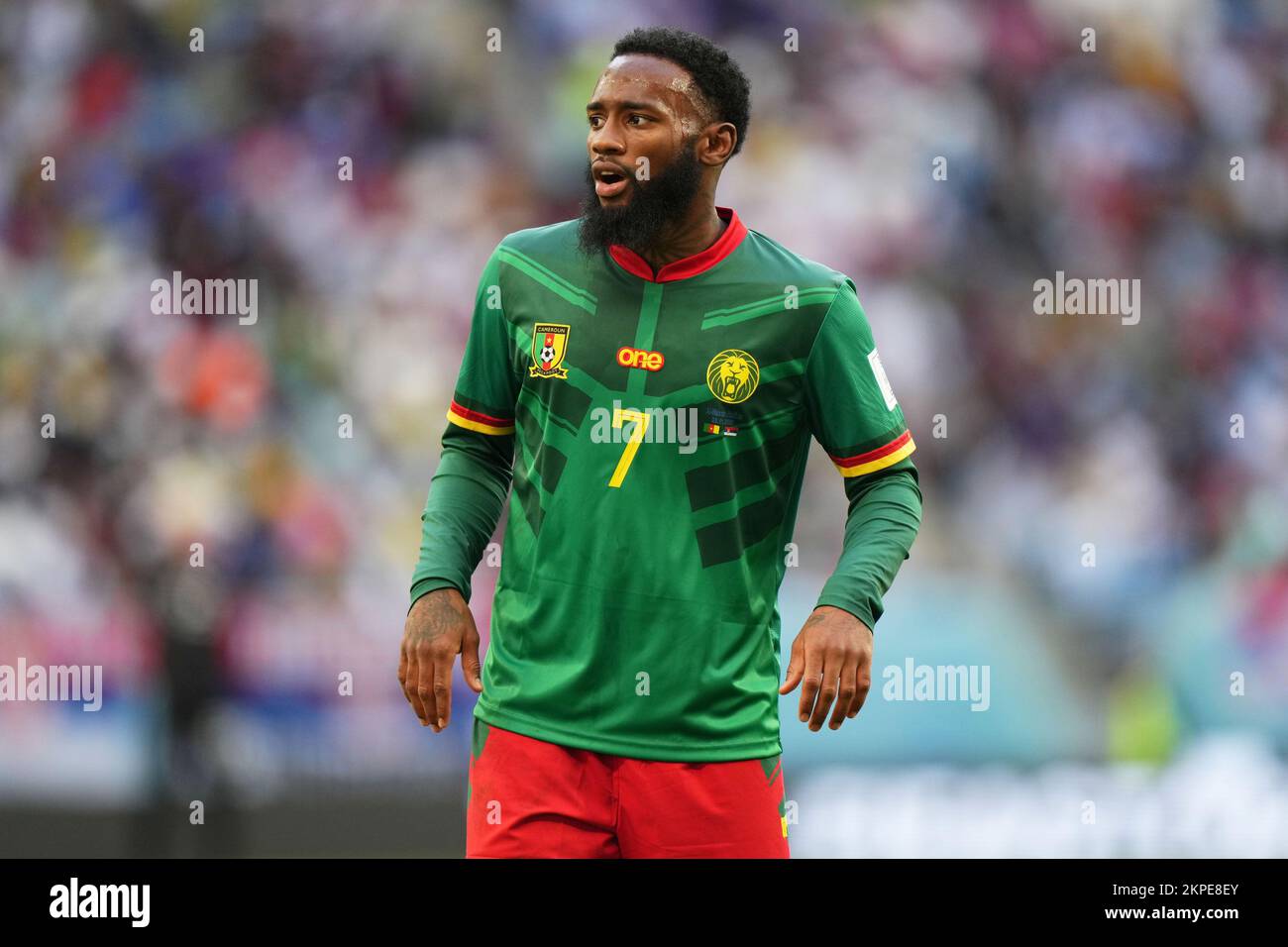 Georges-Kevin Nkoudou of Cameroon during the FIFA World Cup Qatar 2022 ...