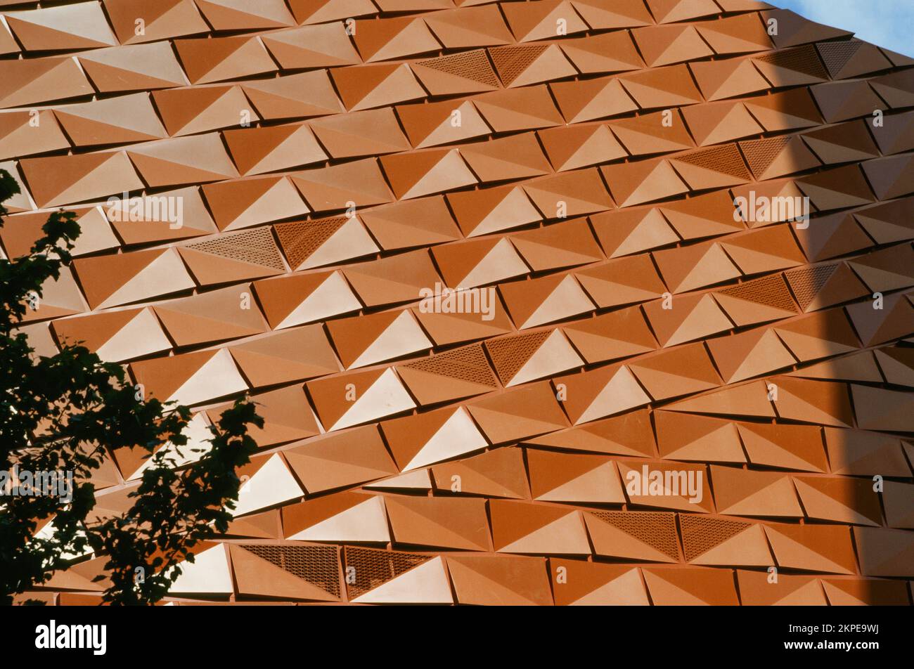 Orange Buildings in China shot with Stock Photo - Alamy