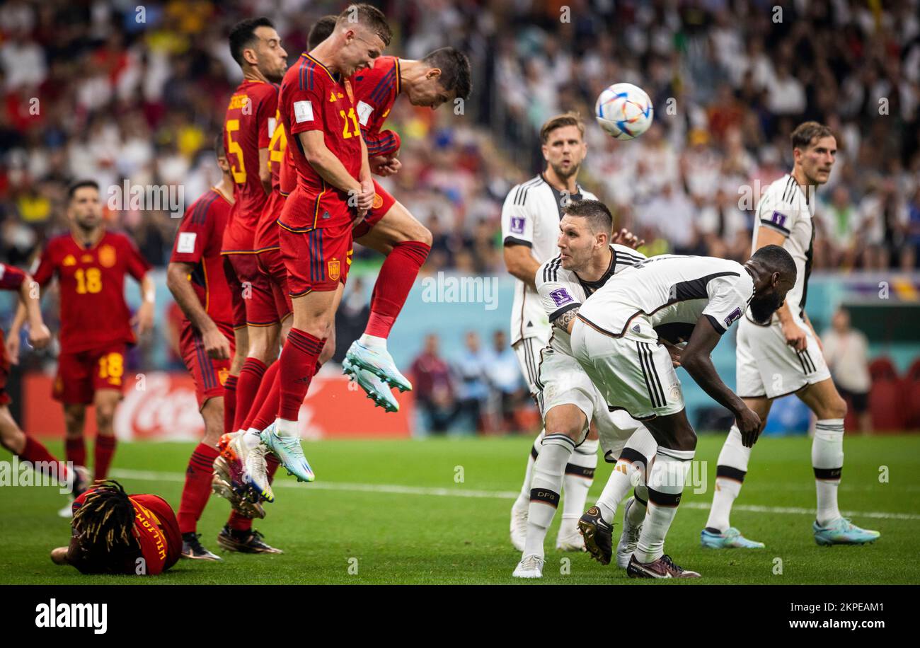 Doha, Qatar. 27th Nov, 2022. Dani Olmo (Spanien), Alvaro Morata ... Doha, Qatar. 27th Nov, 2022. Dani Olmo (Spanien), Alvaro Morata ...