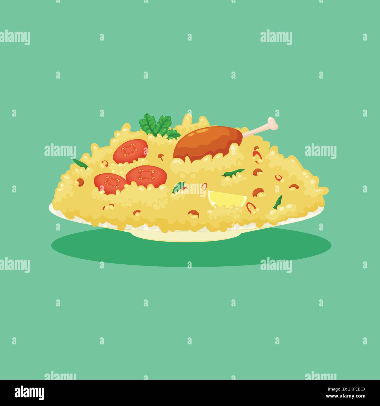 Hyderabadi chicken biryani hyderabadi biryani Stock Vector Images - Alamy
