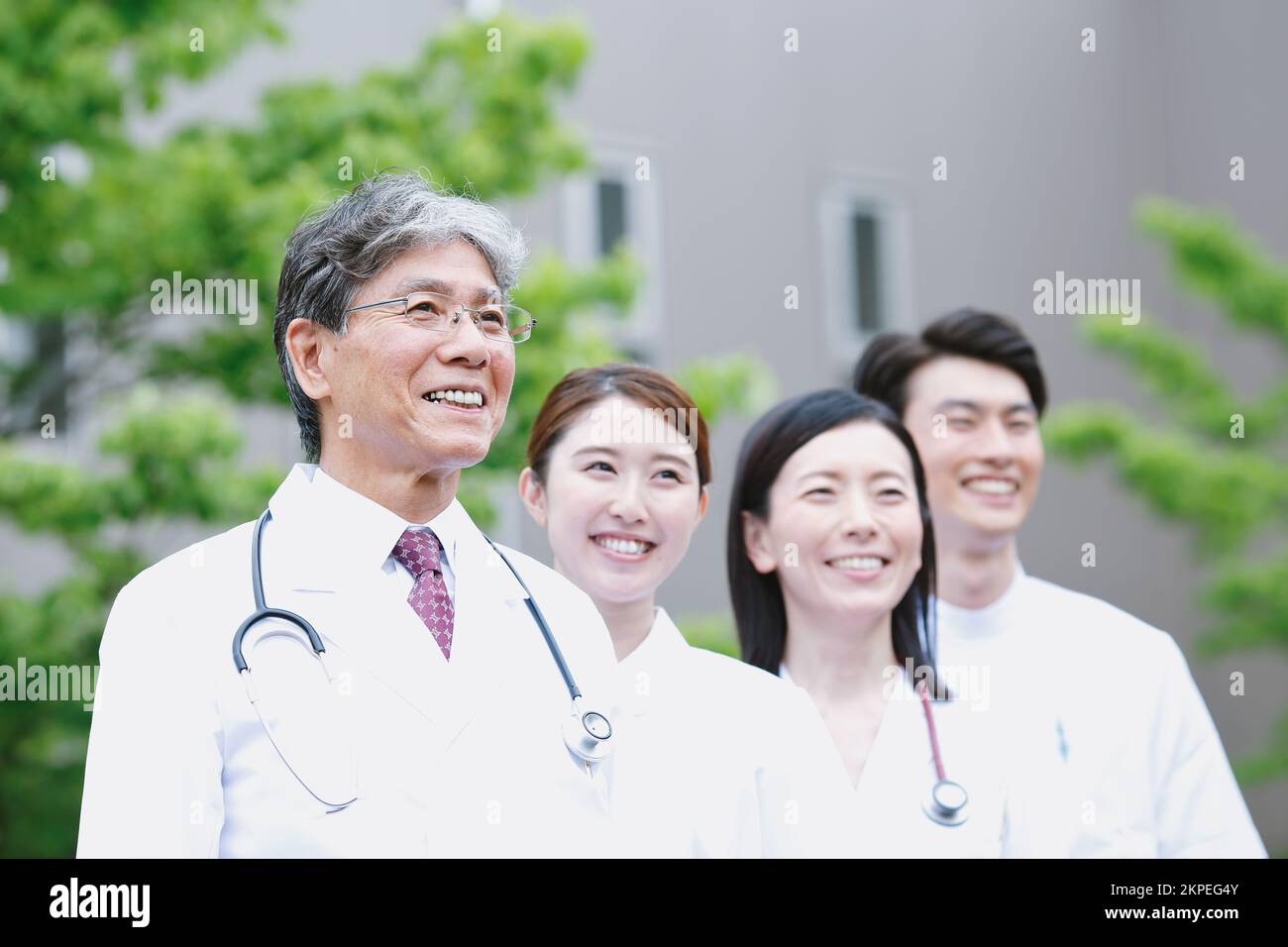Smiling medical team Stock Photo - Alamy