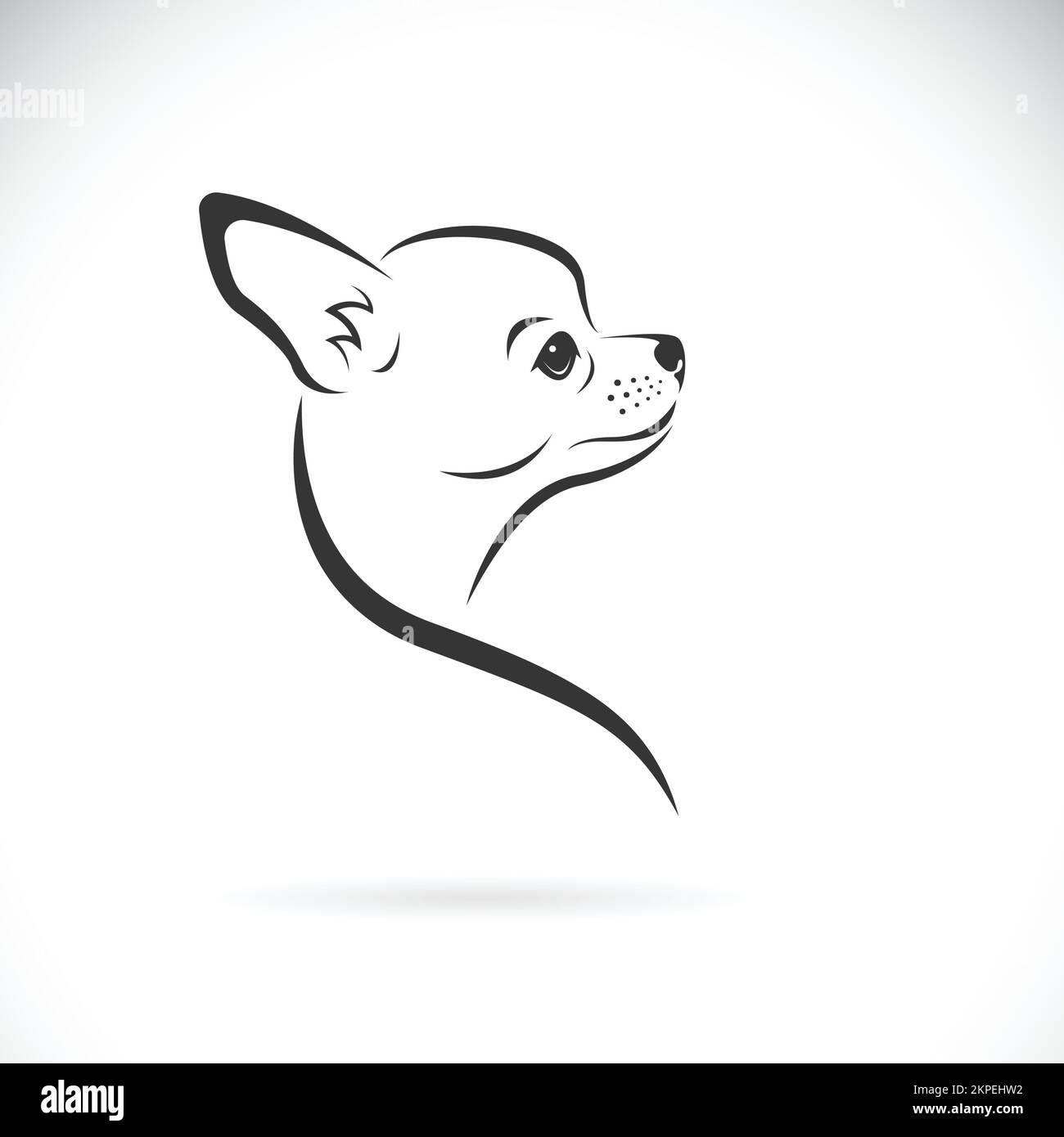 Chihuahua outline vector Stock Vector Images - Alamy