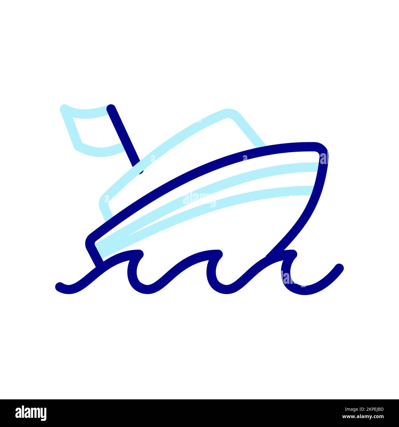 Electric engine boat Cut Out Stock Images & Pictures - Alamy