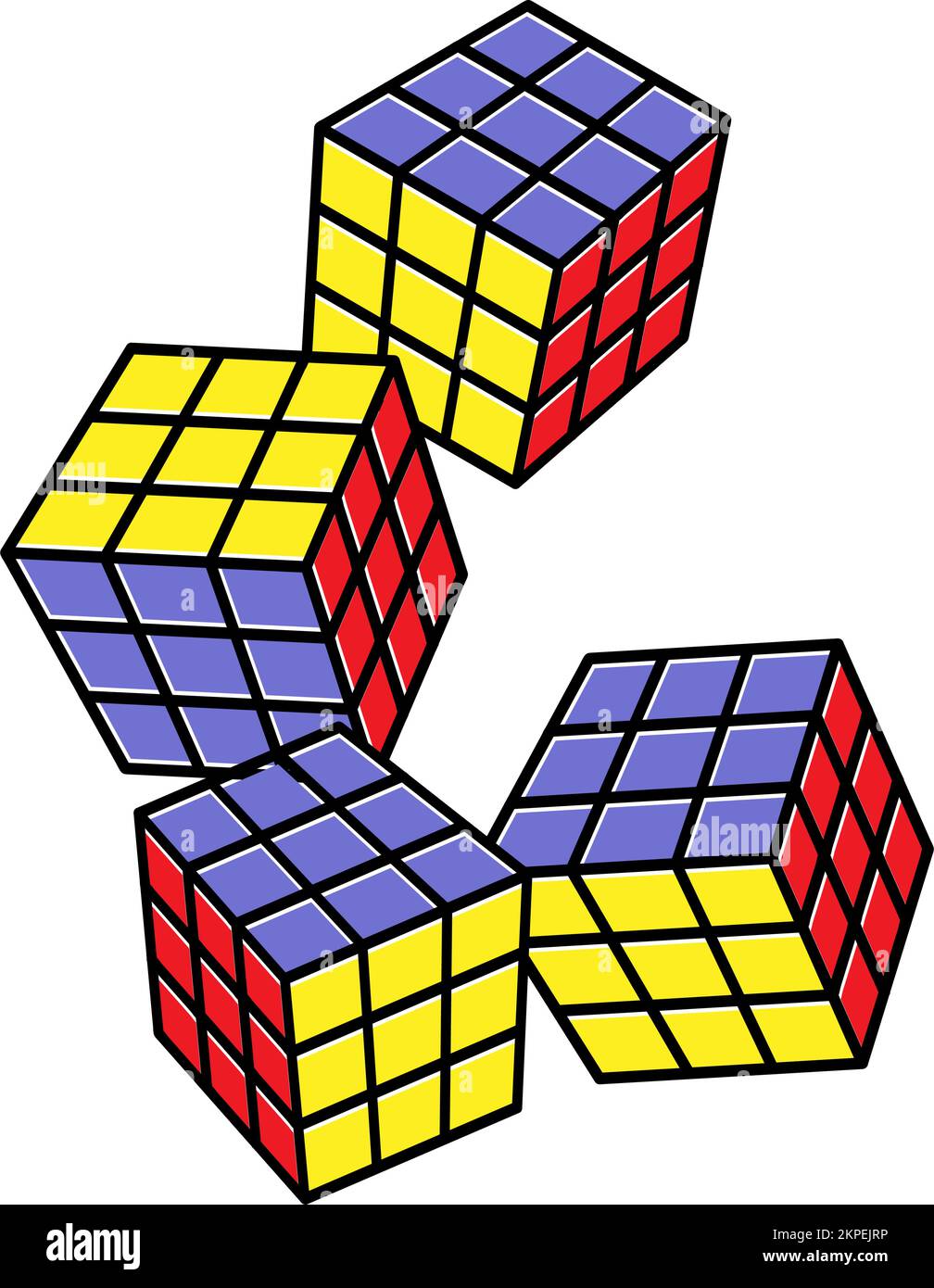 this is rubik cube vector illustration Stock Vector Image & Art - Alamy