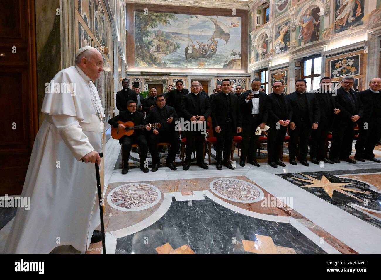 Italy, Rome, Vatican, 2022/11/29 .Pope Francis receives in audience the ...