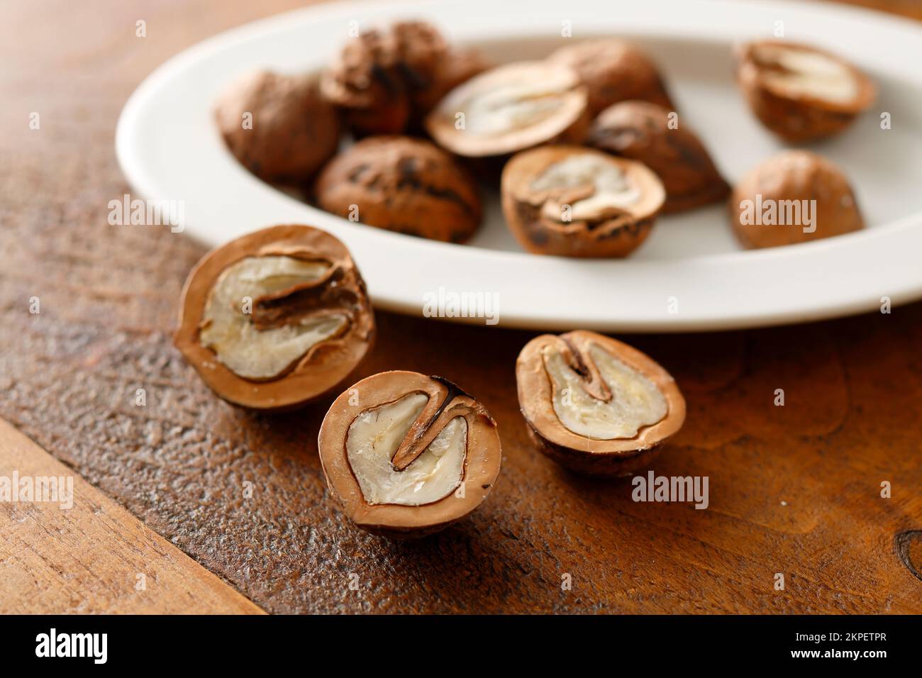 Grilled mountain walnut Stock Photo - Alamy