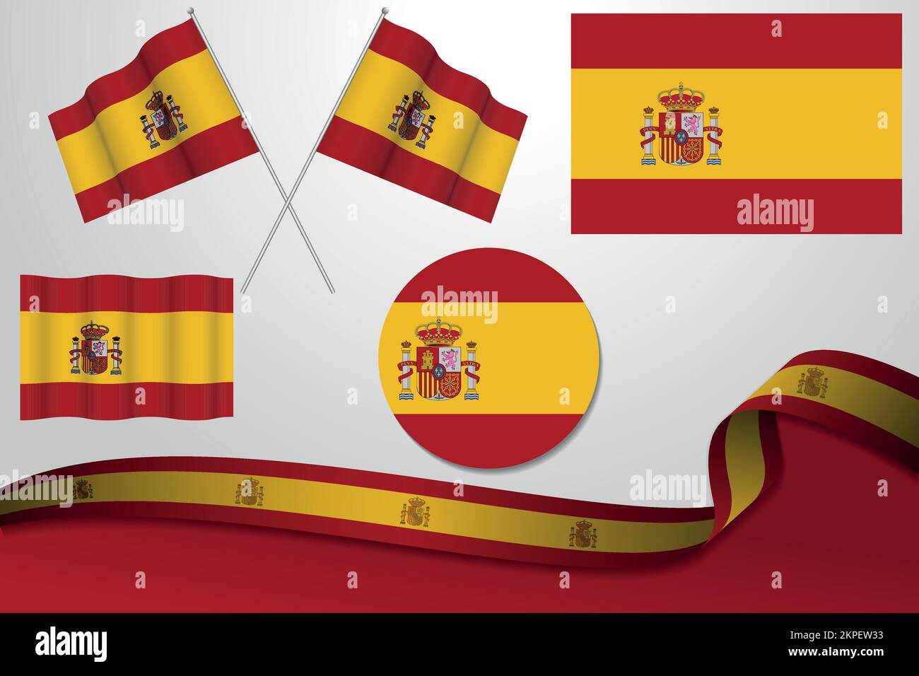 National flags spain Stock Vector Images - Alamy