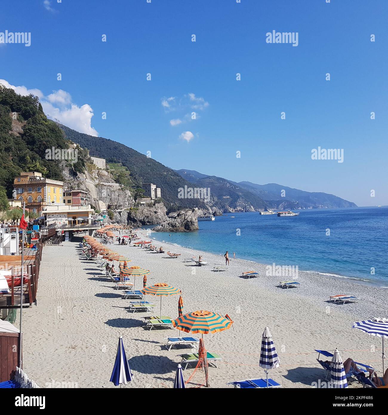 Beach at Monterosso al Mare, Cinque Terre Stock Photo - Alamy