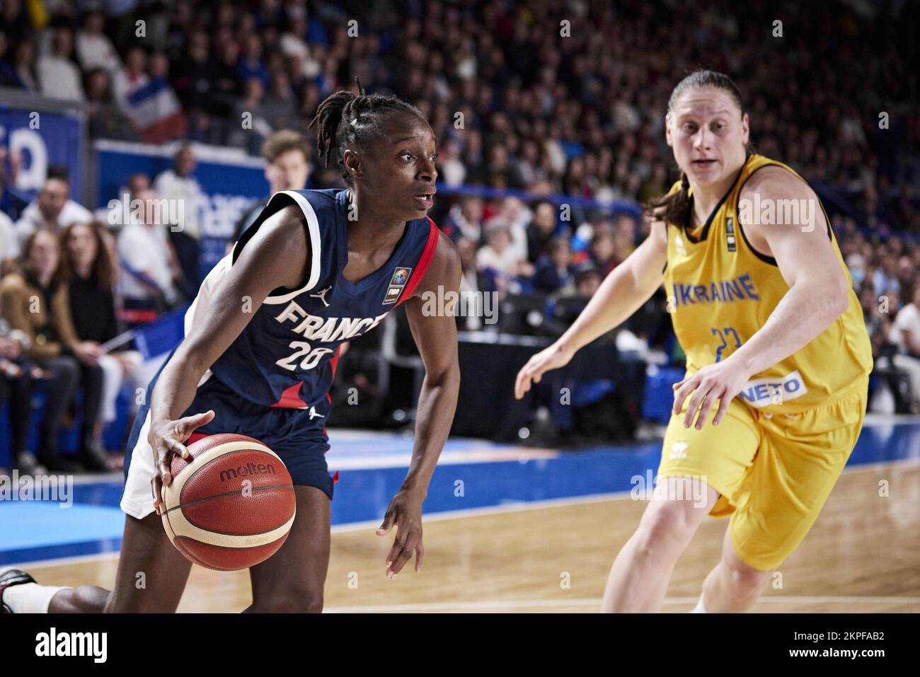 Mamignan TOURE (28) of France during the FIBA Women's EuroBasket 2023 ...