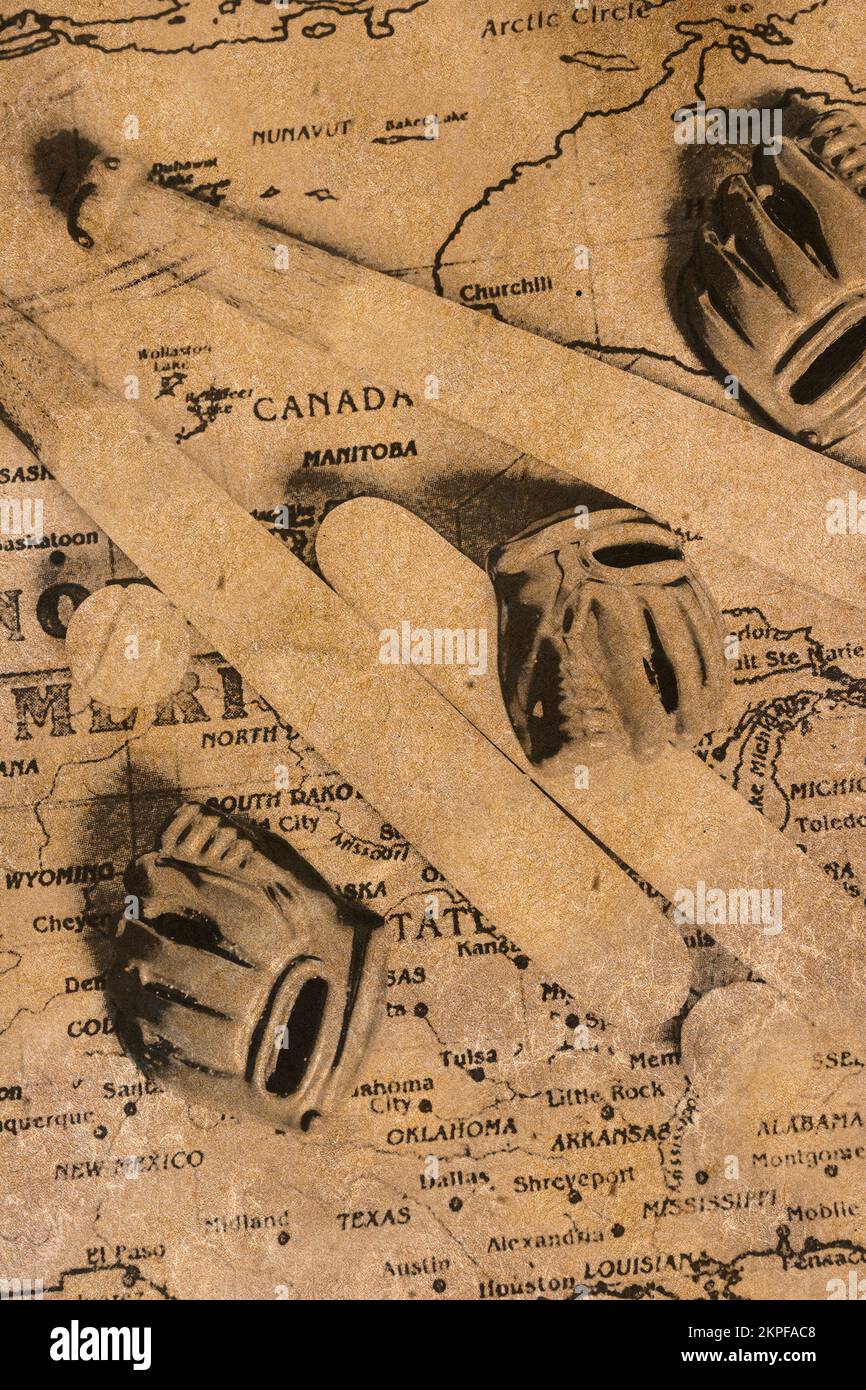 Usa map baseball hi-res stock photography and images - Alamy