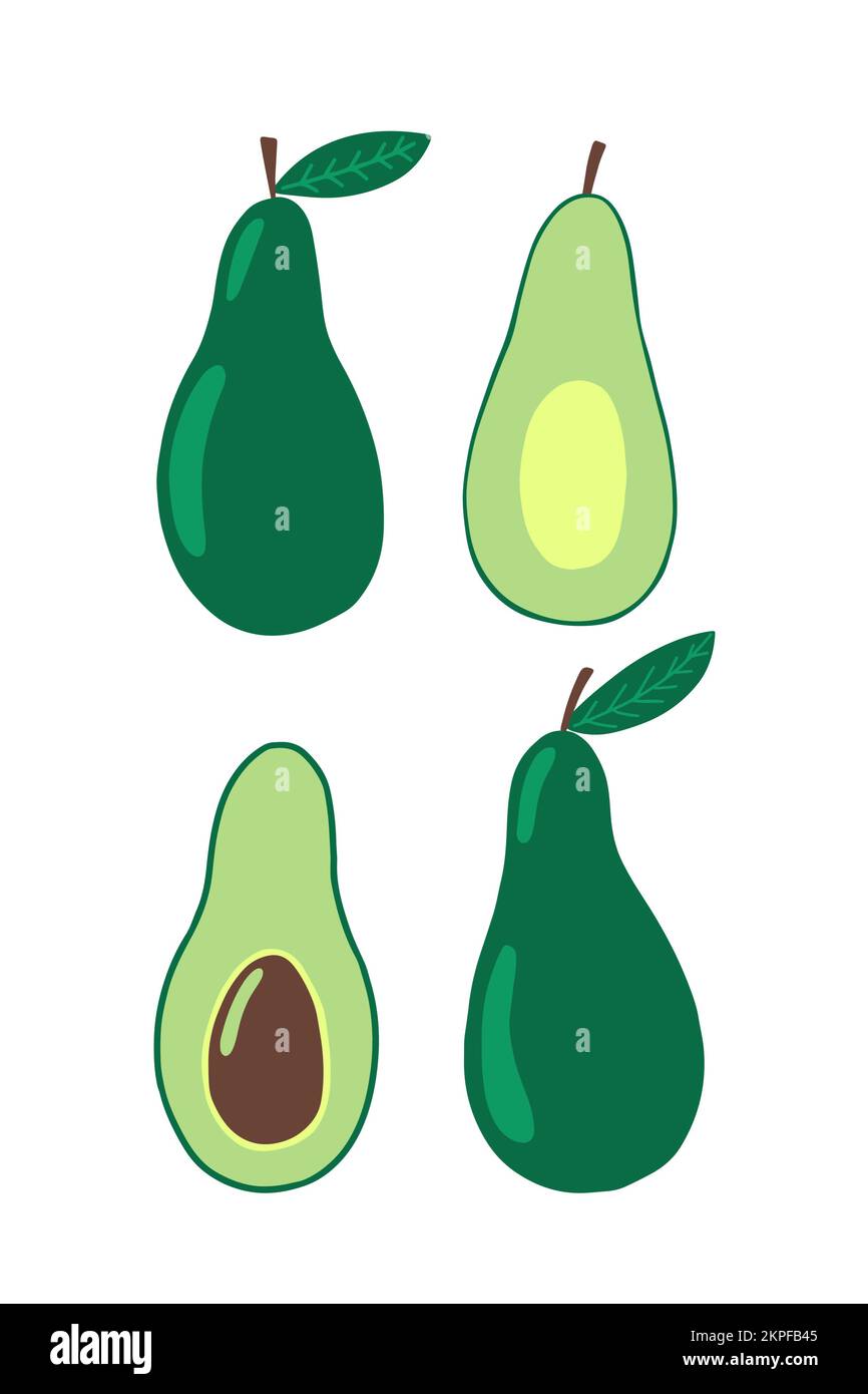 Avocado vector flat style set Stock Vector Image & Art - Alamy Avocado vector flat style set Stock Vector Image & Art - Alamy