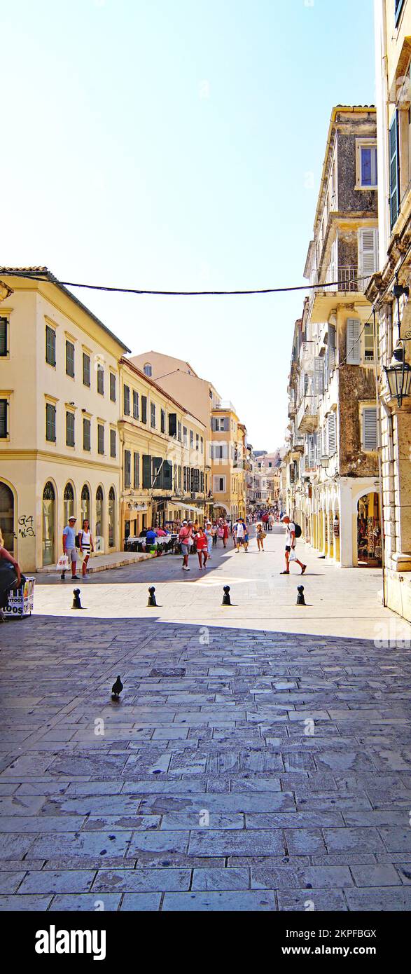 Corfu Town Panoramic, Greece, Europe Stock Photo - Alamy