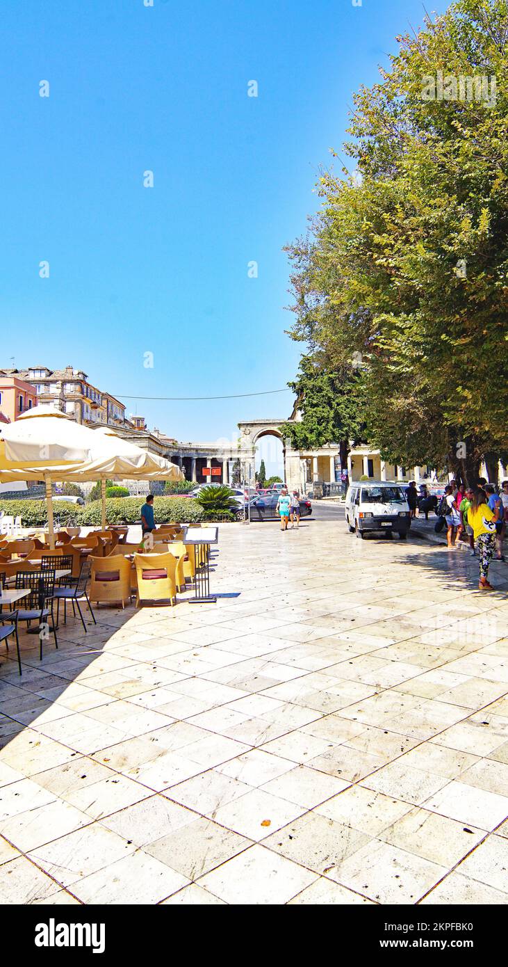 Corfu Town Panoramic, Greece, Europe Stock Photo - Alamy