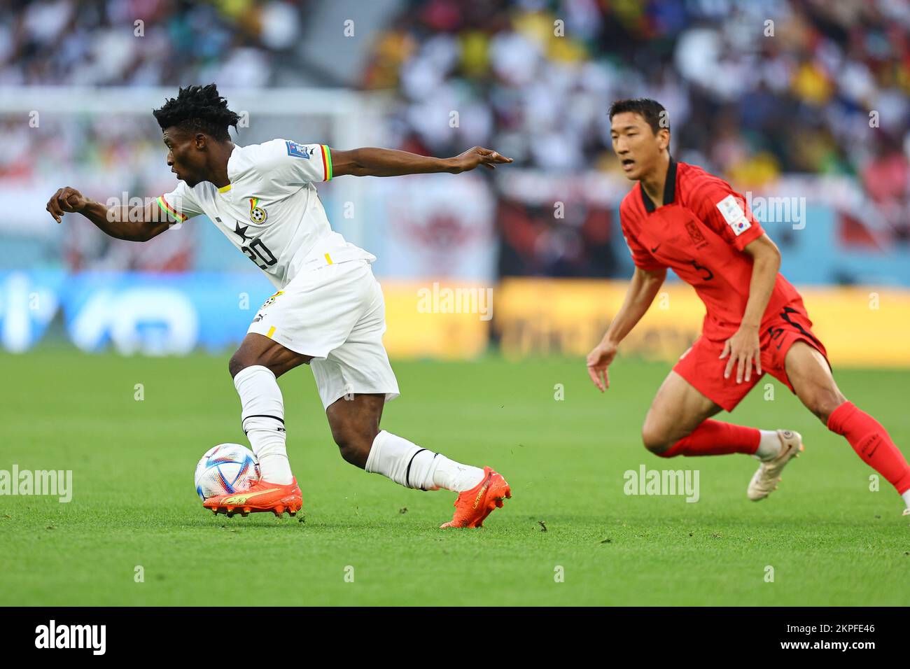 Mohammed Kudus during the FIFA World Cup Qatar 2022 Group H match ...