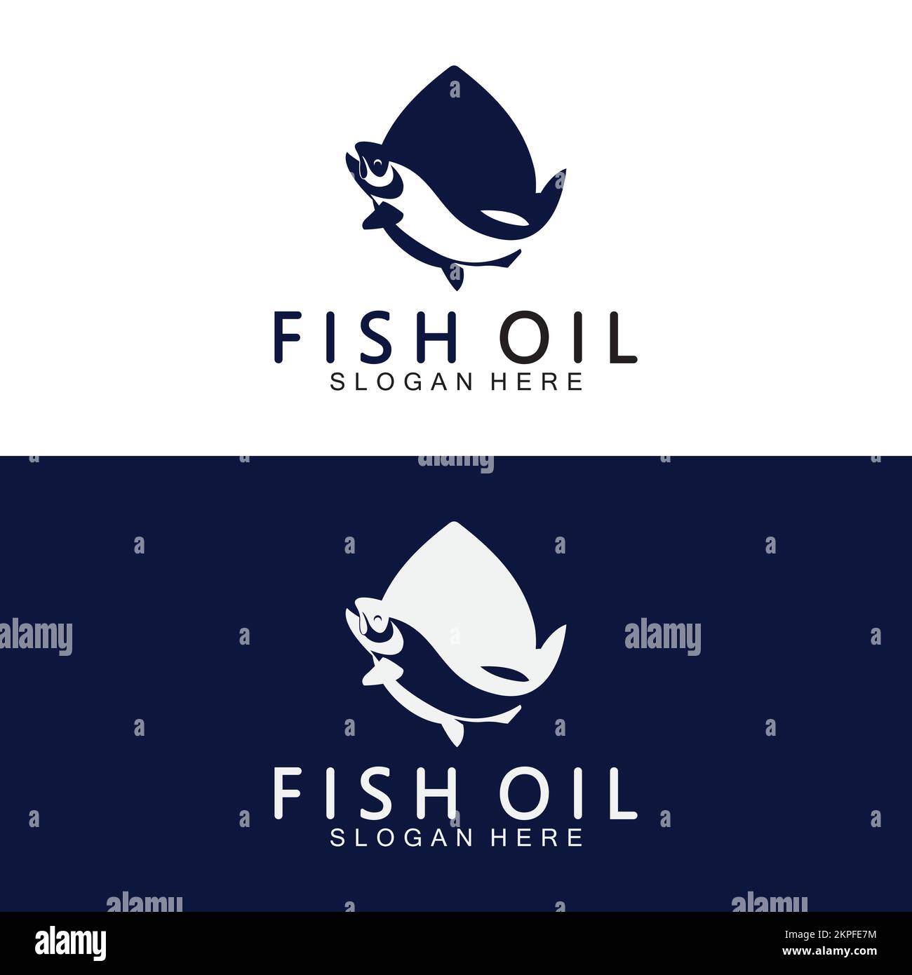 Fish oil logo vector illustration template Stock Vector Image & Art - Alamy