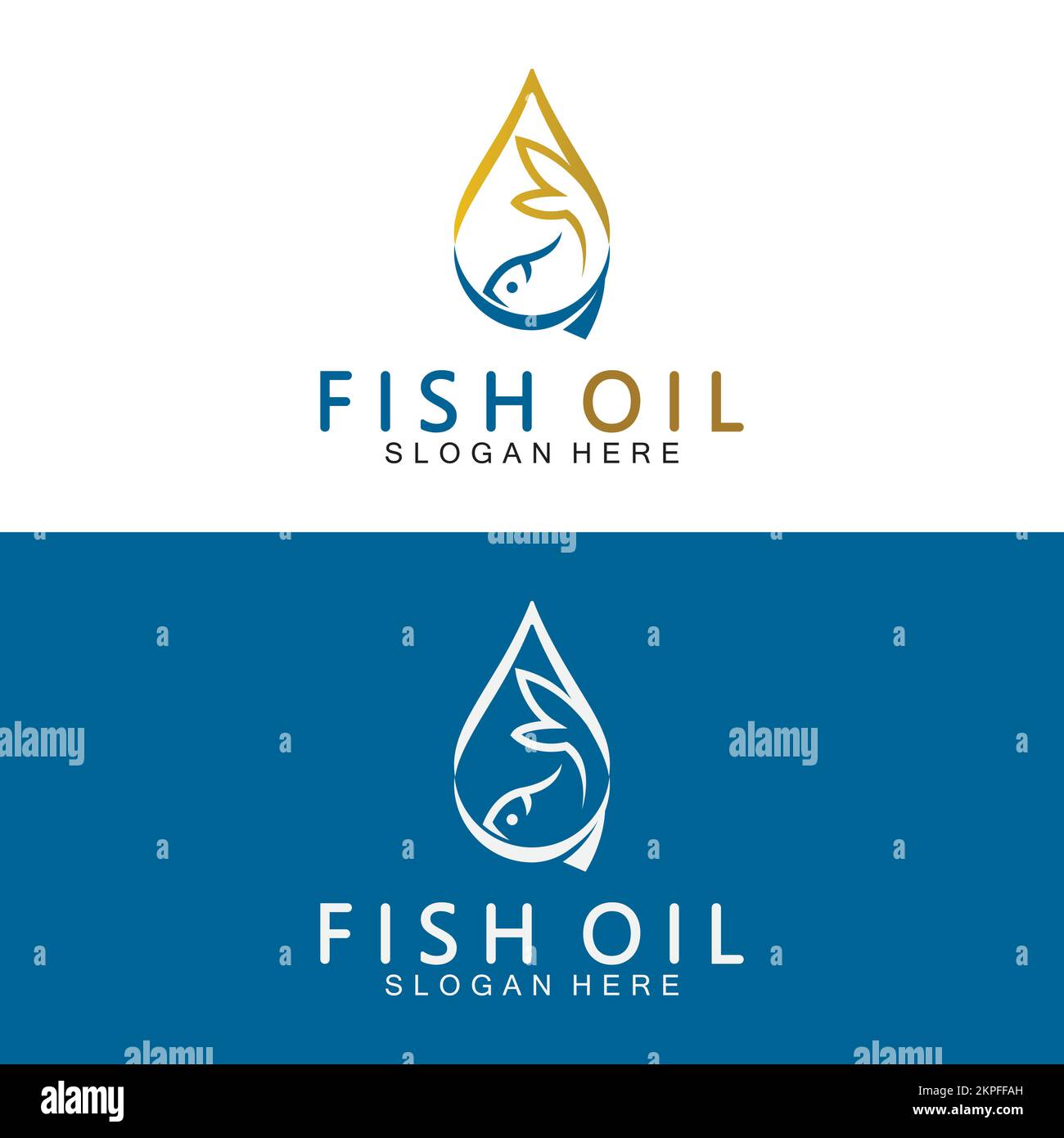 Fish oil logo vector illustration template Stock Vector Image & Art - Alamy