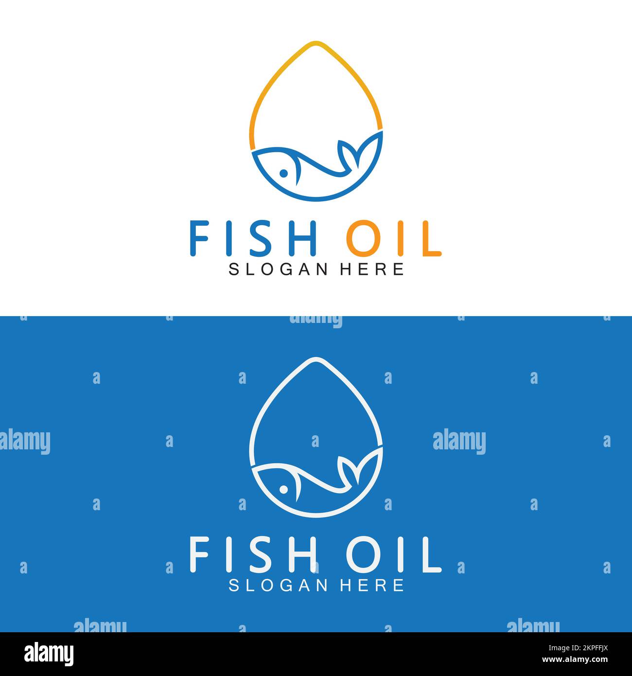Fish oil logo vector illustration template Stock Vector Image & Art - Alamy