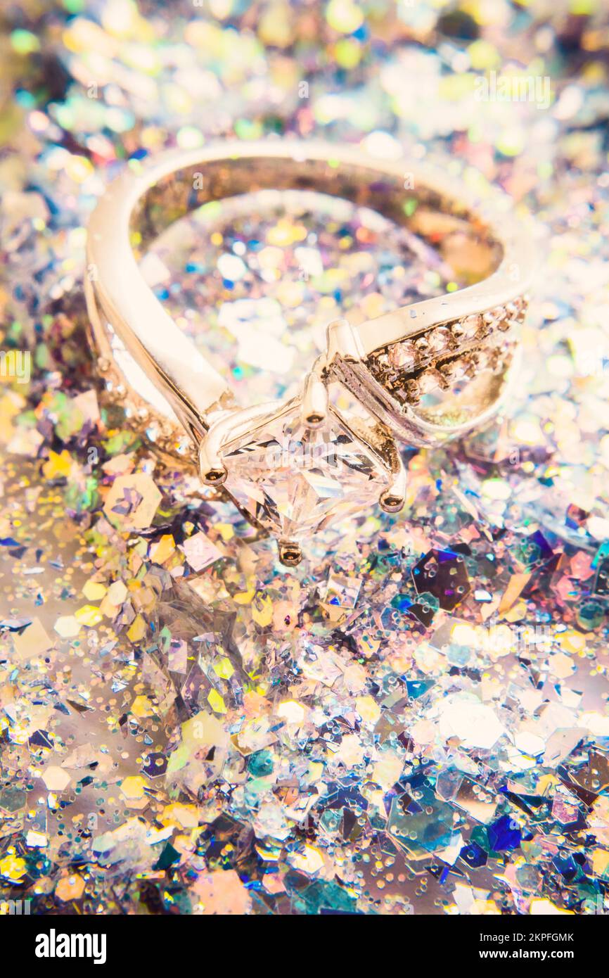 Brilliant colorful composition of expensive treasures with elegant ...